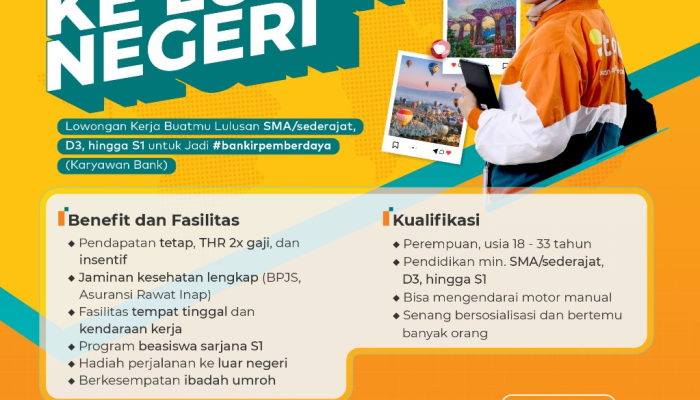 Peluang Karir Cemerlang: Loker Terbaru Pegawai Bank BTPN Syariah ...