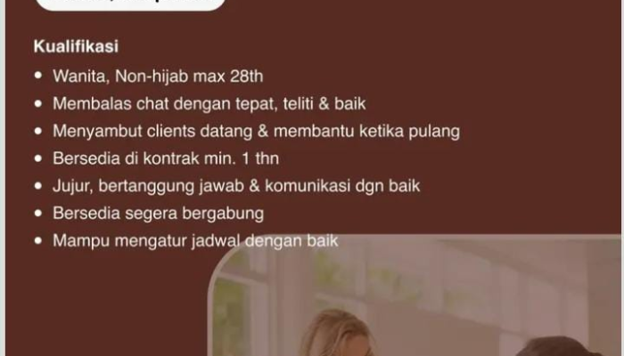 Lowongan Kerja Admin/Resepsionis di Wellnest Massage Studio Terbaru ...