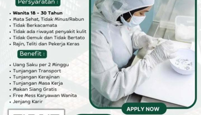 Lowongan Kerja Magang Operator Produksi Sarang Burung Walet Purwakarta ...